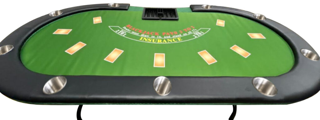 Custom Poker Table with sports themed custom felt, choose from many ...